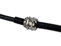 China 2550mm Industrial Wire Harness Black Corrugated Pipe Bundle For Purification Equipment for sale
