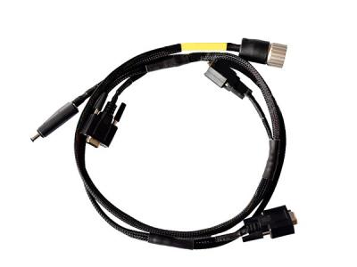 China Yellow Green Industrial Wire Harness Wiring Twisted Braided For Surveying Equipment for sale