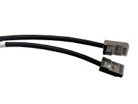 China RJ45 Gigabit Industrial Wire Harness 2P X 28AWG Black Network Cable Harness for sale