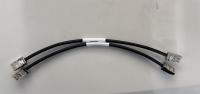 China RJ45 Gigabit Industrial Wire Harness 2P X 28AWG Black Network Cable Harness for sale
