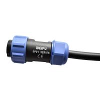 China 300V IP67 UL2464 UV Resistant Insulated Cable Plug Black 500mm PV Cable Connection for sale