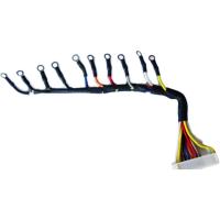 China Insulated electronic wiring harness copper wire braided with multi pin terminal for sale