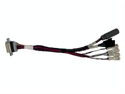 China DB26 Temperature Acquisition Keypad Electronic Wiring Harness Three Rows Riveting End for sale