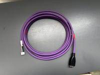 China Industrial High Flexible Purple 5pin Shielded USB Harness 2600mm Length for sale