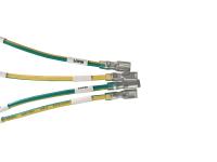 China RV 2.5MM² yellow-green 100MM Insulated Electronic Wiring Harness Socket PE for sale