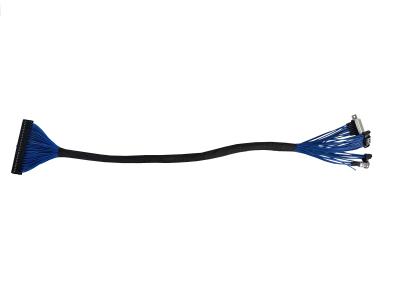 China Double Row DB15 Electrical Harness Wire 6 Core Cable Test Tool Blue 500mm for sale