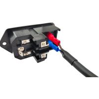 China RoHS Compliant Three-In-One Power Socket Power Supply Harness Rvvp Cable 220V 350mm For Industrial for sale