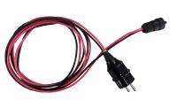 China AC Red Black Silicone Power Line EV2.5MM² 16A Waterproof 2 Round Pin Power Plug Power Supply Harness for sale