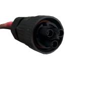 China AC Red Black Silicone Power Line EV2.5MM² 16A Waterproof 2 Round Pin Power Plug Power Supply Harness for sale