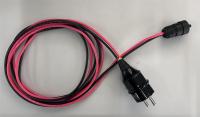 China AC Red Black Silicone Power Line EV2.5MM² 16A Waterproof 2 Round Pin Power Plug Power Supply Harness for sale