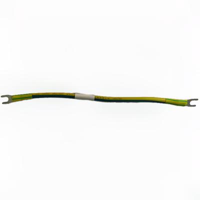 China Waterproof RV6MM² Automotive Wiring Harness Ground Cable With Yellow Green 180mm Length for sale