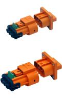 China 3mm Waterproof Wire Harness Connector Plastic 3 Core Cable Connector 1000V DC for sale
