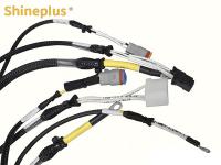 China 300V IP67 Insulated Fire Retardant PET Braided Network Tube Excavator Wiring Harness for sale