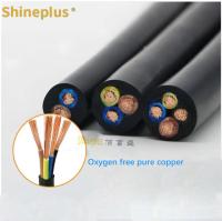 China RVV3*10 16 Square Three-phase Four-wire Outdoor Household Copper Core Soft Sheath Wire  4 5 6 Core for sale
