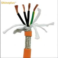 China Servo Motor Orange High Flexible Drag Chain Shielded Cable 4 Core 1.5 2.5 4.0 6.0 Square for sale