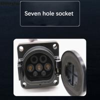 China New Energy Charging Gun Head Accessories Electric Car Charger WithAC Charging Seat 7 Holes for sale