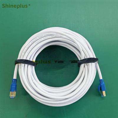 China 40gbps 2000MHZ CAT8 SFTP Shielded 10 Gigabit Network Round Type Oxygen Free Copper 8 Core Twisted-pair Cable for sale