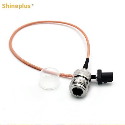 China RG316 Silver-Plated RF Connector FAKRA Male To N Type Female HD Camera Video Automotive Wiring Harness for sale