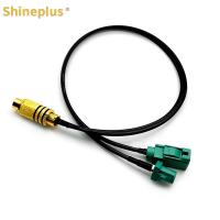 China RG174 Coaxial Wire Harness One Two RCA Lotus Male Head Turn E Type FAKRA Cable Antenna RF Harness for sale