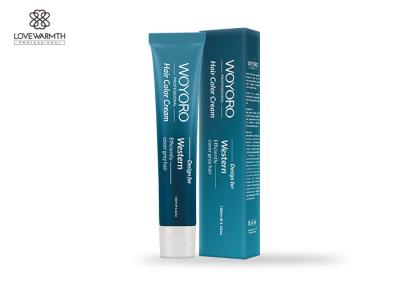 China Low Ammonia Permanent Hair Color Cream 8 Tones Grey Coverage 100ml for Professional Use for sale