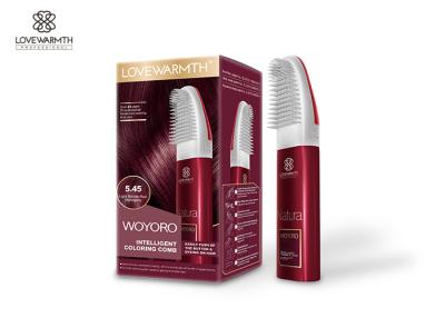 China Intelligent Hair Coloring Comb 50ml x 2 Mild Formula Plant Extract Instant Color for sale