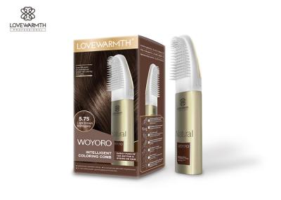 China Botanical Extracts Intelligent Hair Dying Comb 50ml x 2 for Light Colored Hair for sale