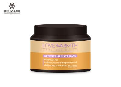 China Sunflower Seeds Nourishing Hair Mask for Damaged Hair Marigold Flower Fragrance OEM 200ml for sale