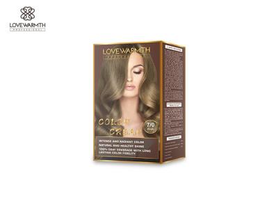 China Permanent Hair Color Cream 7.0 100% White Hair Coverage 50ml 60ml Kit for sale