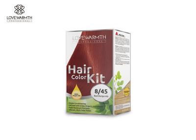 China Low Ammonia Hair Color Kit 60ml x 2 with 13 Plant Extracts for Family Use for sale