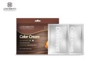China Permanent Hair Color Shampoo 20ml x 2 100% White Hair Coverage Family Use for sale