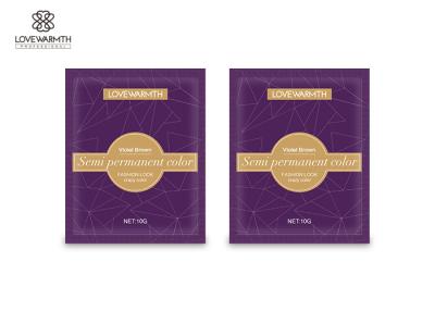 China Semi Permanent Hair Color Cream Shine Bright Violet 150ml No Peroxide Needed for sale