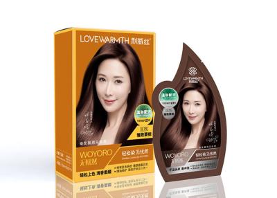 China Natural Hair Dye Color Shampoo OEM Long Lasting 15ml GMP GMPC for sale
