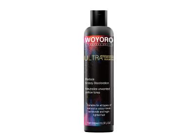 China Woyoro Nourishing Anti-Brass Shampoo 300ml FDA GMP Certified Silver Shampoo for sale