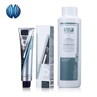 China FDA Permanent Hair Color Cream No Ammonia Long Lasting 1:1 Mix Salon Use for sale