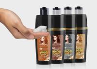 China 400ml 2 in 1 Hair Dye Color Shampoo for Gray Hair Coverage Natural Black for sale