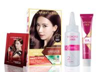 China 5.45 Ammonia Free Permanent Hair Dye Color Kit 50ml Wine Red for Men Women for sale