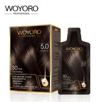 China Private Label 30ml Permanent Hair Colour Sachet Ammonia Free GMPC Certified for sale
