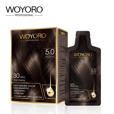 China Private Label 30ml Permanent Hair Colour Sachet Ammonia Free GMPC Certified for sale