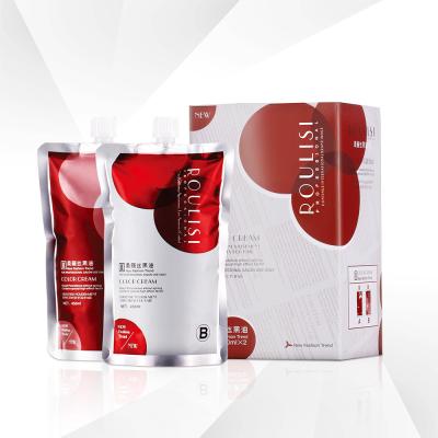China ROULISI Henna Herbal Black Hair Dye 500ml 2 Pack for Gray Hair Coverage for sale