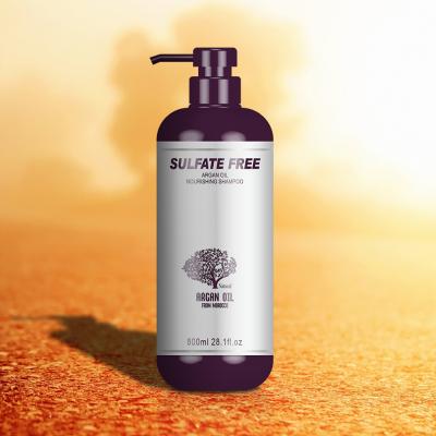 China Argan Oil Shampoo and Conditioner 750ml Lemon Fragrance Sulfate Free Private Label for sale