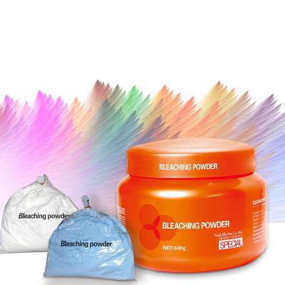 China Dust Free Fiber Hair Bleaching Powder 500g Custom Logo Salon Use for sale