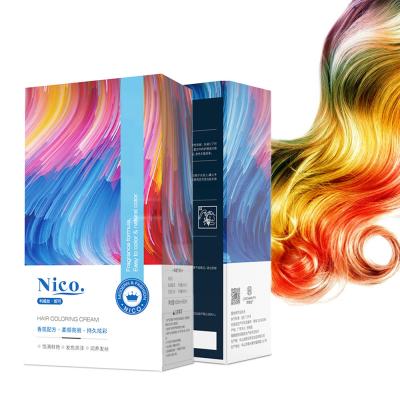 China No Ammonia Peroxide 900ml Permanent Hair Color Cream 16 Color Options for sale
