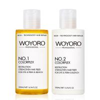 China WOYORO Hair Colorplex NO.1 and NO.2 Set Protein Bond Recombination for Dye Perm Bleach 1:4 Ratio for sale