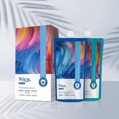 China Private Label Ammonia Free Semi Permanent Hair Color Cream 450ml Salon Use for sale
