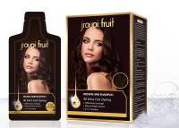 China Organic Herbal Hair Dye Shampoo Brown Color 200ml Ammonia Free Natural for sale