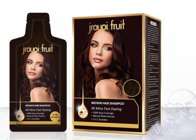 China Organic Herbal Hair Dye Shampoo Brown Color 200ml Ammonia Free Natural for sale