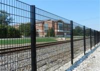 China Powder Coated Steel 2.4m Welded Wire Rolled Fencing Privacy Building With Post for sale