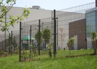 China Powder Coated Steel 2.4m Welded Wire Rolled Fencing Privacy Building With Post for sale