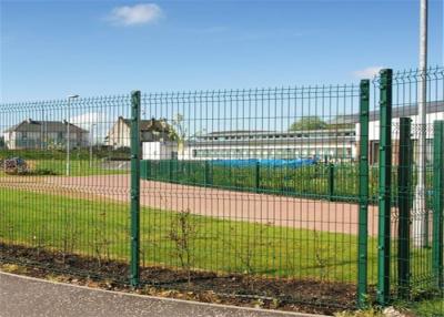 China Green Coated Galvanized Welded Wire Fencing 2.5m Length Security Bending for sale