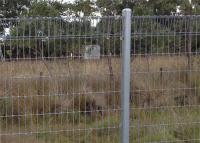 China Green Coated Galvanized Welded Wire Fencing 2.5m Length Security Bending for sale